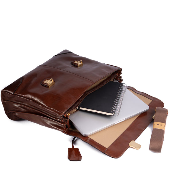 The Bridge Bags Leather Briefcase at Douglas Attire